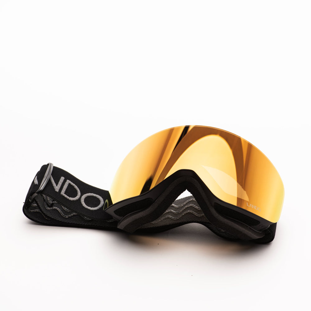 Eclipse Gold - Reflective Ski Goggles – Lando